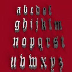 old english font lowercase 3D Models | Page 1 | STLFinder