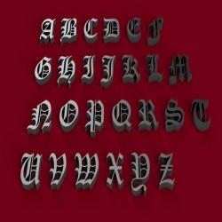 3d old english font | Page 1 | STLFinder
