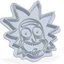 rick and morty cookies 3d models 【 STLFinder