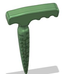 Dibber Digging Hole Tool Garden professional 3d-print and cnc - Free 3D ...