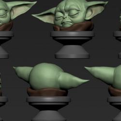 yoda sleeping 3D Models | Page 1 | STLFinder