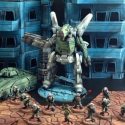 Bloktrooper Exosuit w ASSAULT BLASTER 15mm 3d models 【 STLFinder