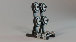 dprodo adjustable dumbbells storage rack assembly socket size 3D Models ...