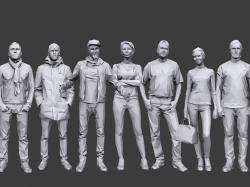 16 3d People Models Casual | Page 1 | STLFinder