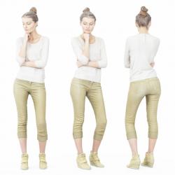 premium psd 3d small boy with a hat and blue pants thinking deeply pose ...