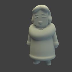 lady cube fur coat 3d model | Page 1 | STLFinder