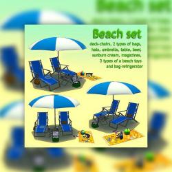 beach set 3D Models | Page 1 | STLFinder