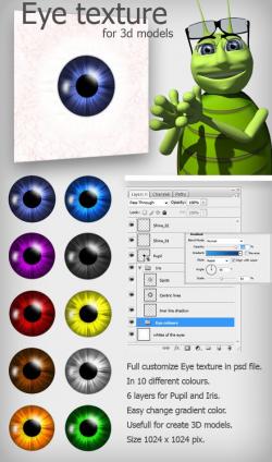eye textures 3D Models | Page 1 | STLFinder