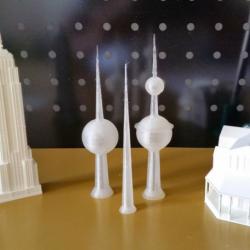 kuwait towers 3d models 【 STLFinder