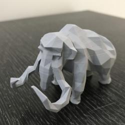low poly mammoth 3D Models | Page 1 | STLFinder