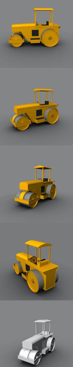 High Poly Road Roller 3D Models | Page 1 | STLFinder