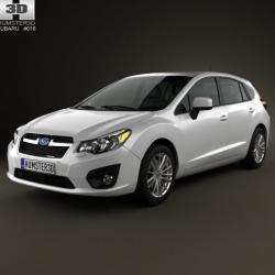 subaru impreza hatchback 2012 3d models 【 STLFinder