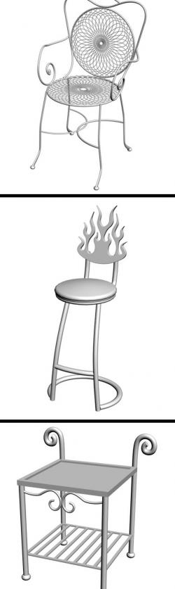 wrought iron furniture feet for 7 id replacement 3D Models | Page 1 ...