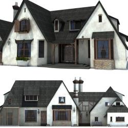 English thatched house 3d models 【 STLFinder