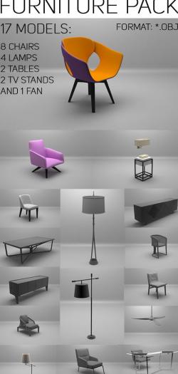 furniture pack minecraft 3d models 【 STLFinder