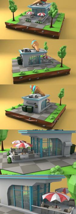 cartoon ice cream cafe 3D Models | Page 1 | STLFinder
