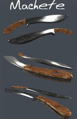 machete low poly 3d models 【 STLFinder