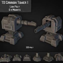 td cannon tower 01 3D Models | Page 1 | STLFinder