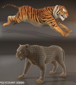 animated low poly tiger 3D Models | Page 1 | STLFinder