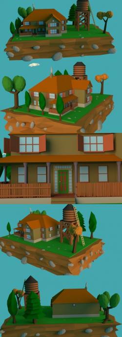 low poly high texture old house 3D Models | Page 1 | STLFinder
