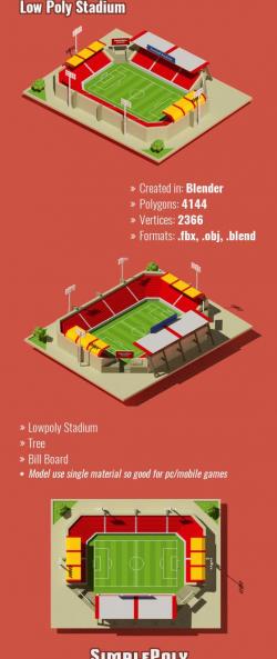 low poly stadium 3D Models | Page 1 | STLFinder
