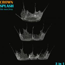 crown splash 02 3 pack 3d models | Page 1 | STLFinder