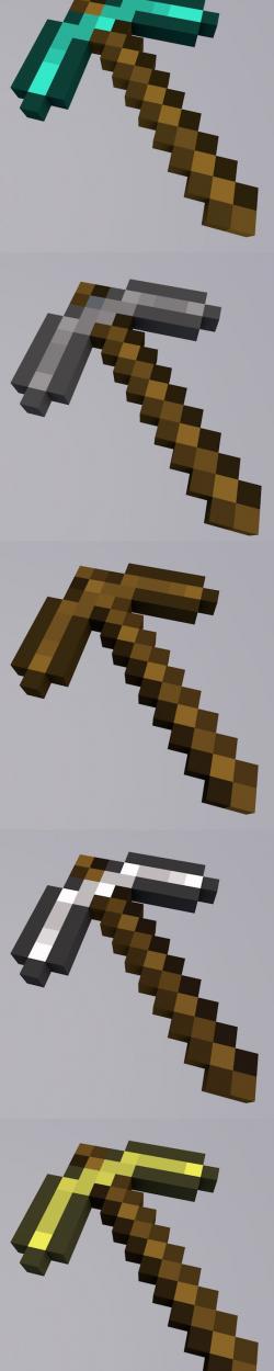 pick minecraft 3D Models | Page 1 | STLFinder