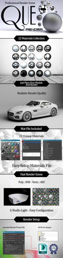 free marmoset material render scene template 3D Models | Page 1 | STLFinder