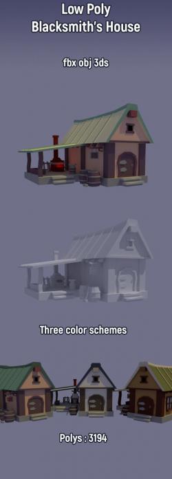 low poly blacksmith 3D Models | Page 1 | STLFinder