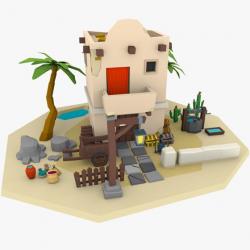 desert buildings 3d models 【 STLFinder