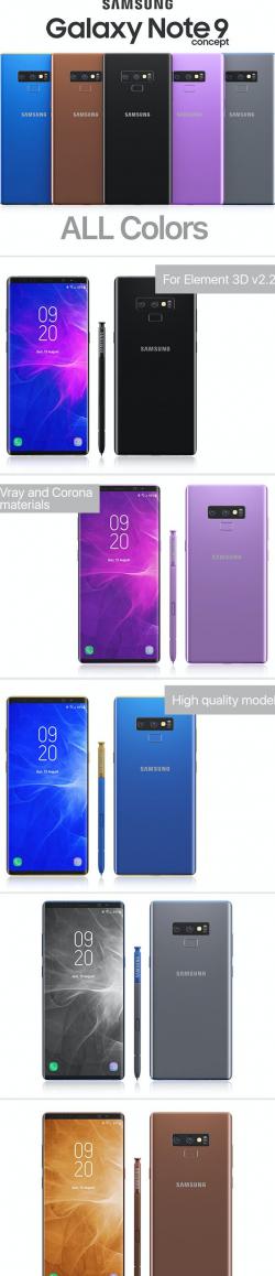 samsung galaxy note 9 colors 3D Models | Page 1 | STLFinder