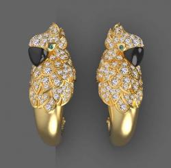 cartier nail earrings 3d models 【 STLFinder
