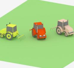 low poly tractor 3D Models | Page 1 | STLFinder