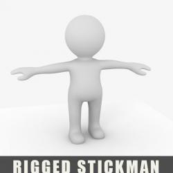 rigged stickman white human simple character 3D Models | Page 1 | STLFinder