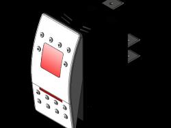 carling marine grade lighted rocker switch dimensions in inches 3D ...