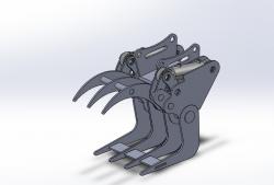 Excavator Attachment Collection 3d models 【 STLFinder