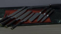 3pcs kitchen knife set laser damascus pattern blade with wooden handle ...