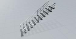 drawing steel stair stringer 3d models 【 STLFinder