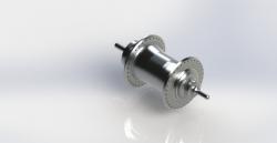sturmey archer 3 speed hub modified to direct drive hub 3D Models ...