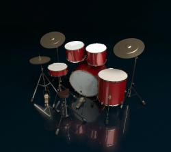 Drum set 3d model | Page 1 | STLFinder