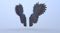 crow spread wings 3d models 【 STLFinder