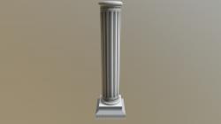 greek column style 3d models 【 STLFinder