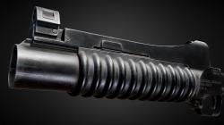 m203 grenade launcher step igs stl 3d models 【 STLFinder
