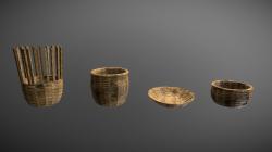 traditional wicker baskets 3d models 【 STLFinder