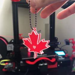 maple leaf keychain 3d models 【 STLFinder