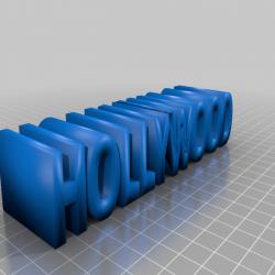 hollywood letters font 3D Models | Page 1 | STLFinder