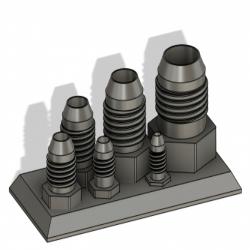 aeroflow 4an male to 6an male elbow adapter 3D Models | Page 1 | STLFinder