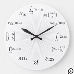 math wall clock 3d models 【 STLFinder