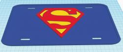 mirrored plate with red superman s on license plate 3D Models | Page 1 ...