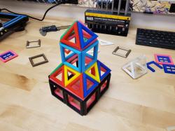 40 piece magnetic tile set custom creation fao shwartz 3D Models | Page ...